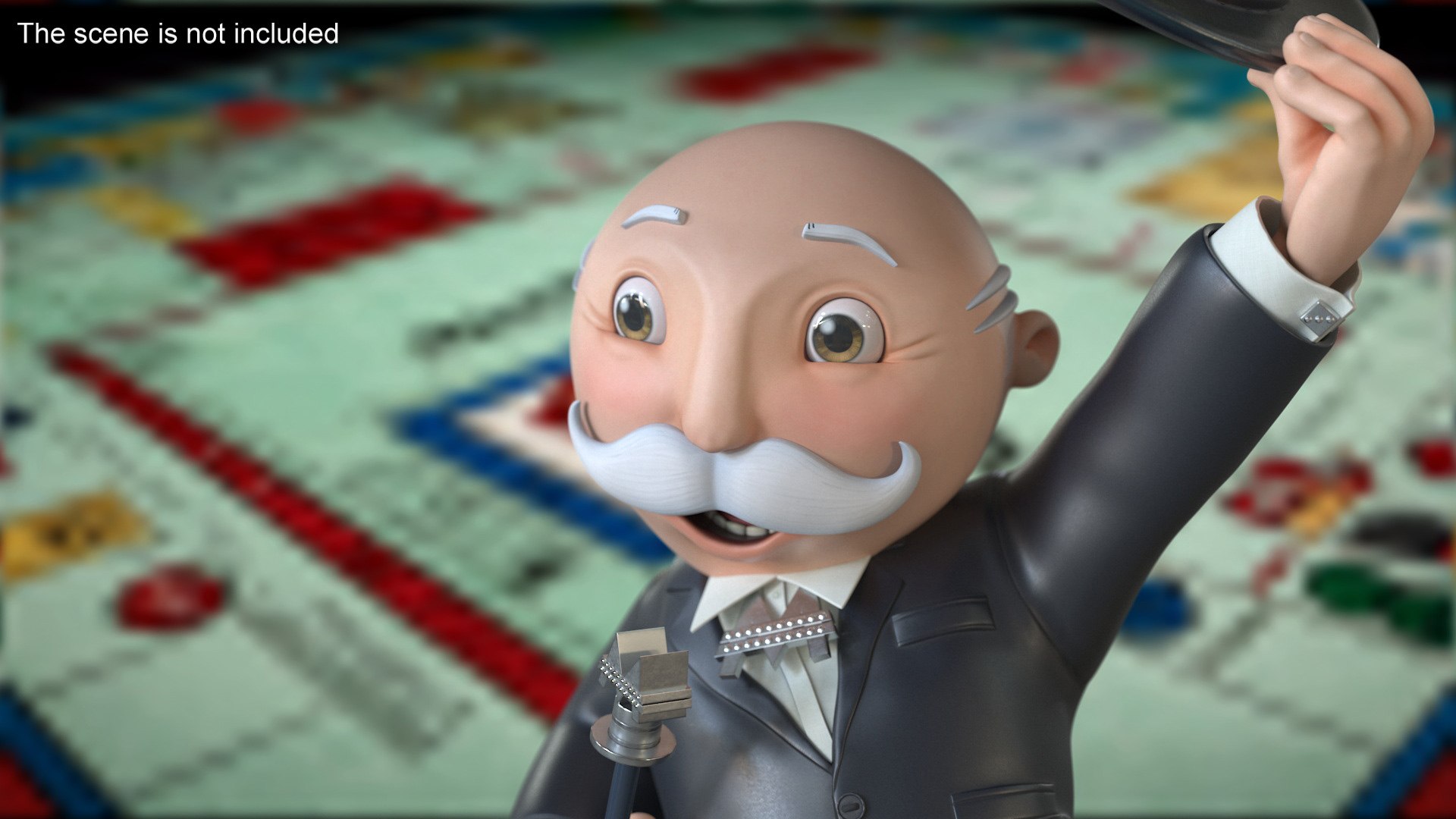 3D Mr Monopoly Hello Pose - TurboSquid 2274295