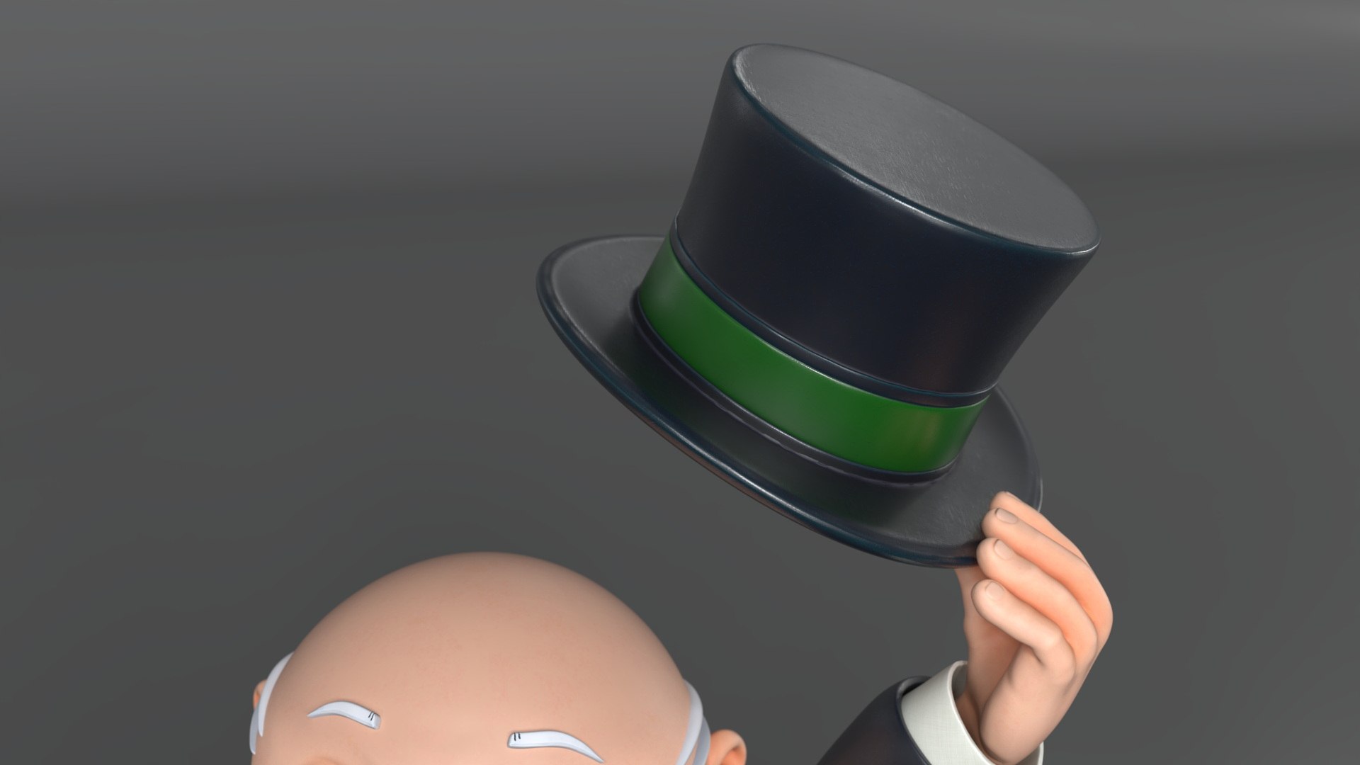 3D Mr Monopoly Hello Pose - TurboSquid 2274295