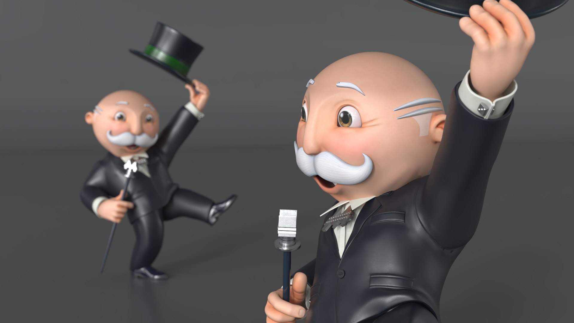 3D Mr Monopoly Hello Pose - TurboSquid 2274295