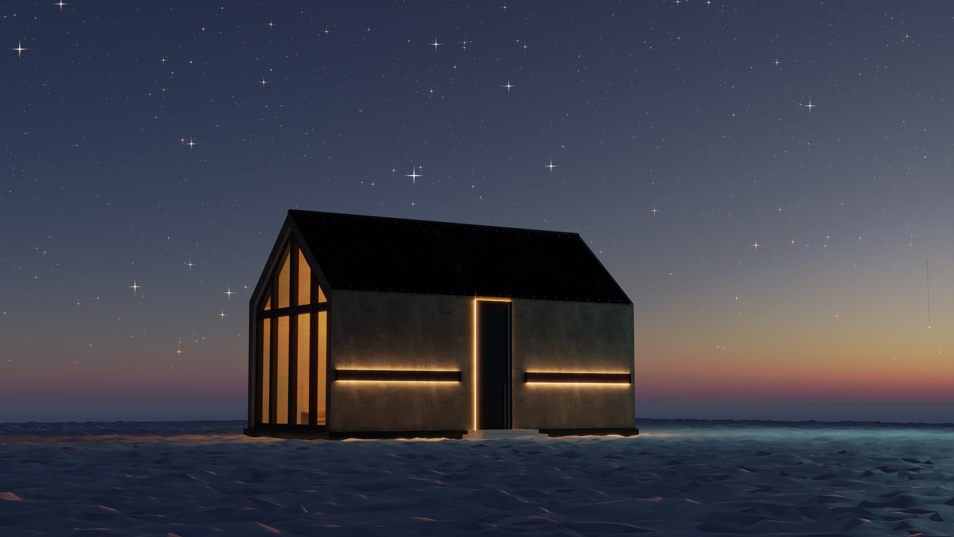 Modern Minimalist House Concept 3D Model - TurboSquid 1910972