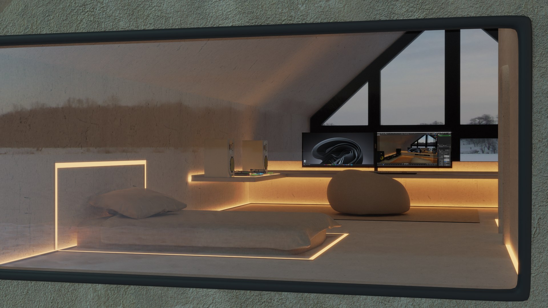 Modern Minimalist House Concept 3D Model - TurboSquid 1910972