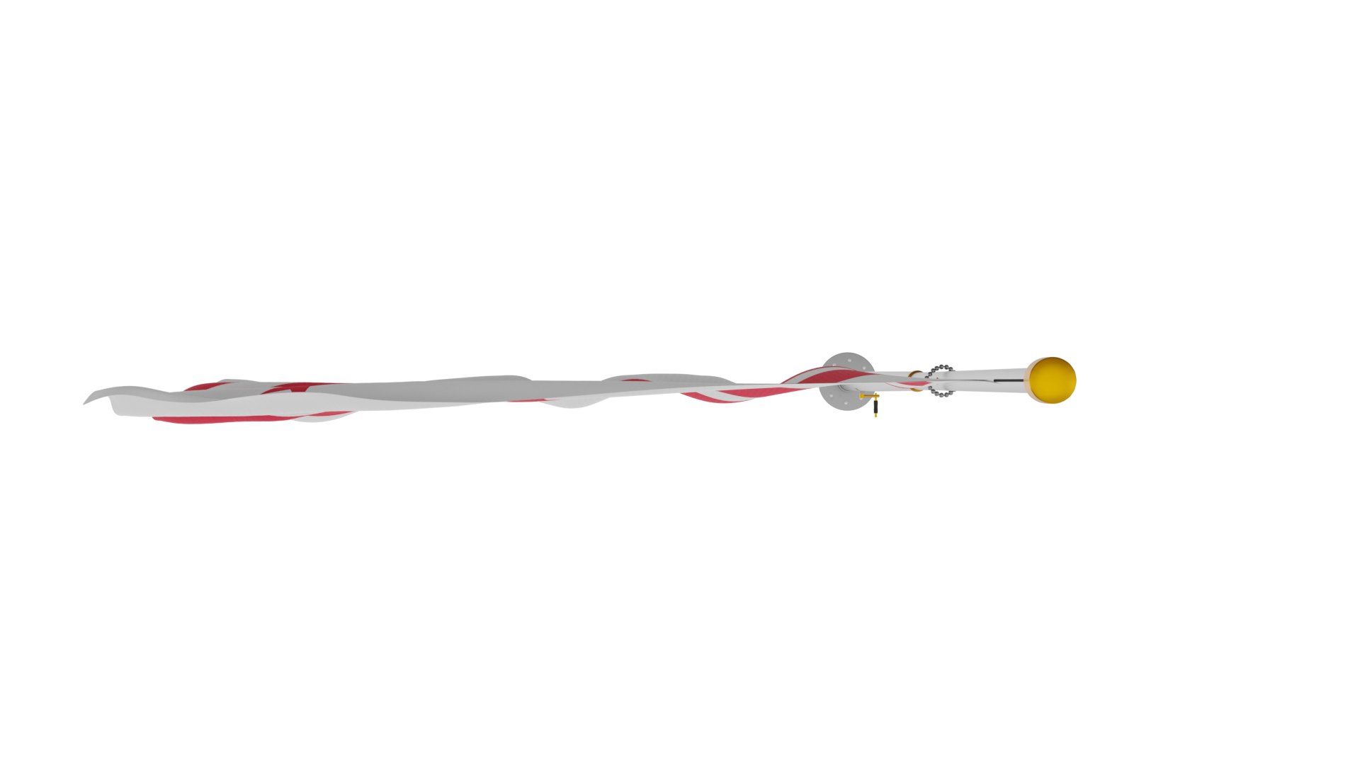 3D Pole Flag Washington DC - TurboSquid 2268027