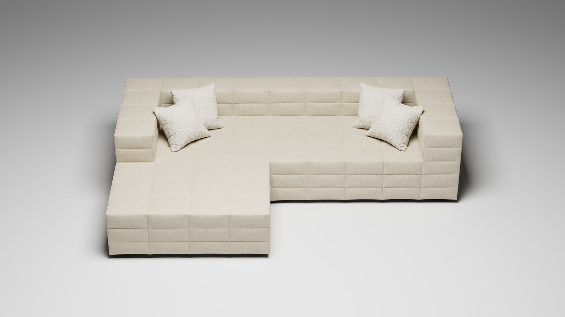 Boxy Couch Model - TurboSquid 2380849