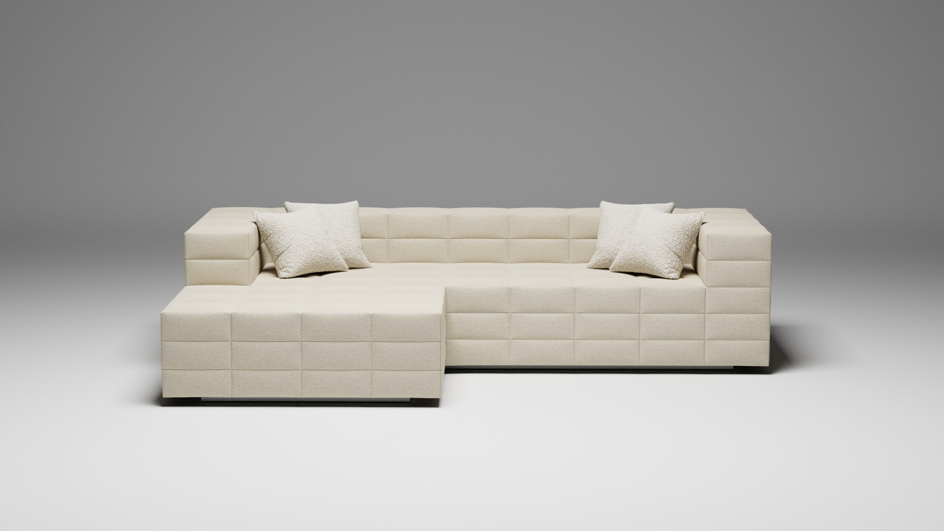 Boxy Couch Model - TurboSquid 2380849