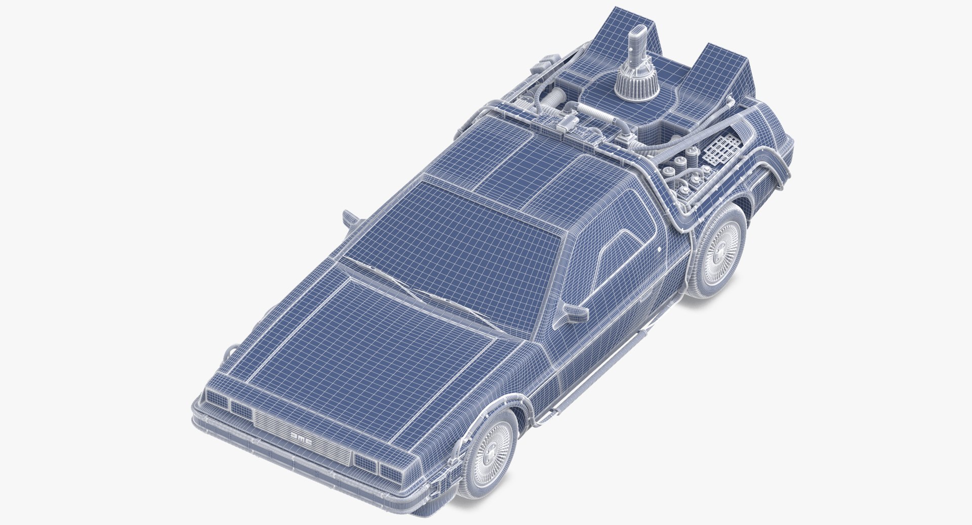Delorean Driving 3D Model - TurboSquid 1335721