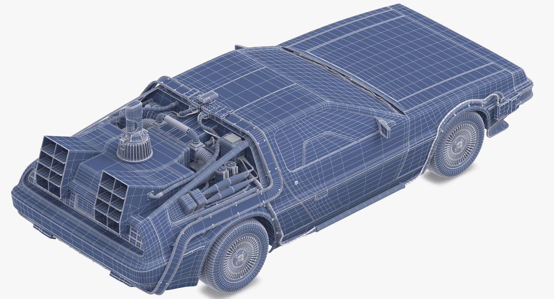 Delorean Driving 3D Model - TurboSquid 1335721