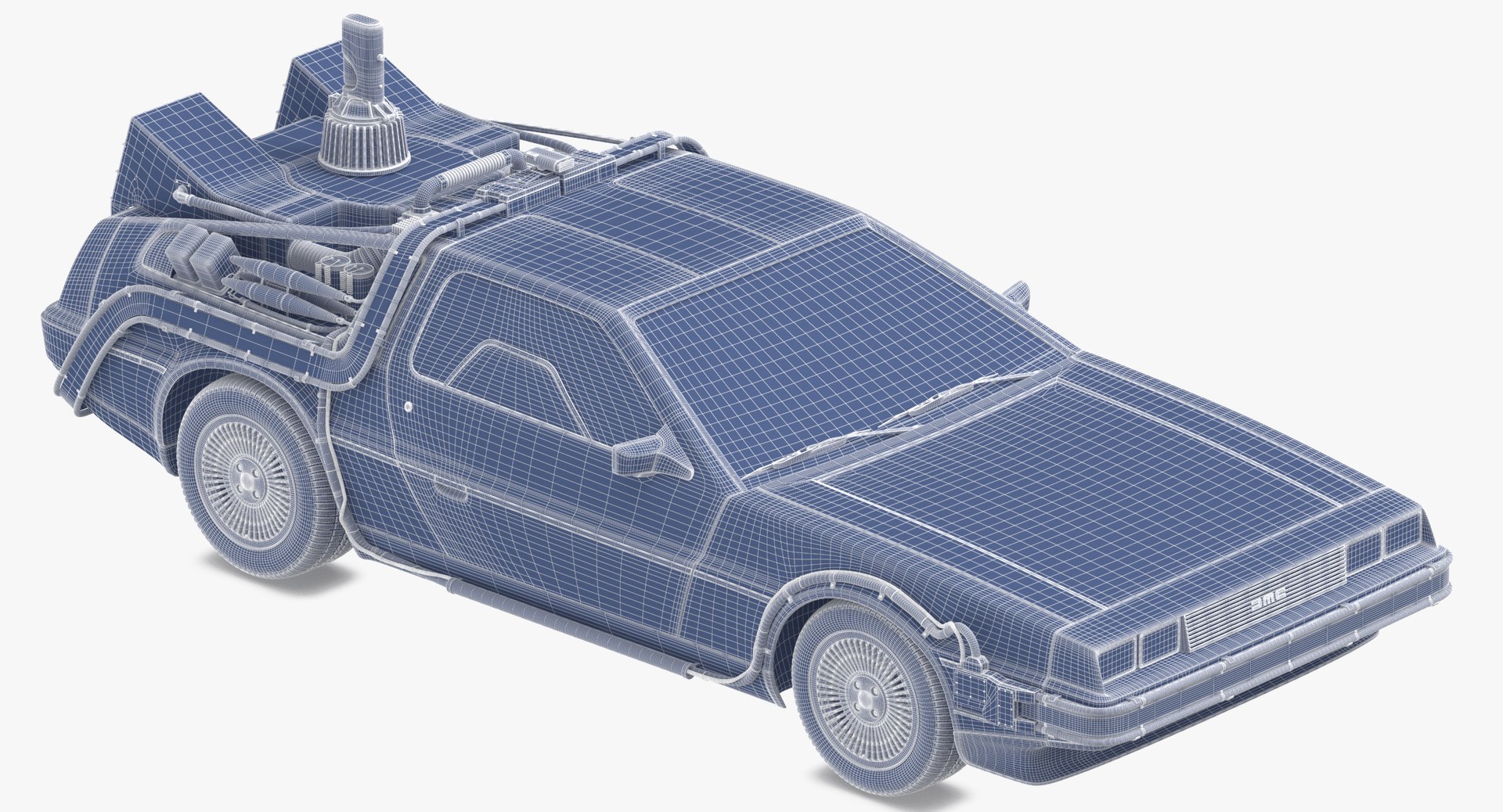 Delorean Driving 3D Model - TurboSquid 1335721