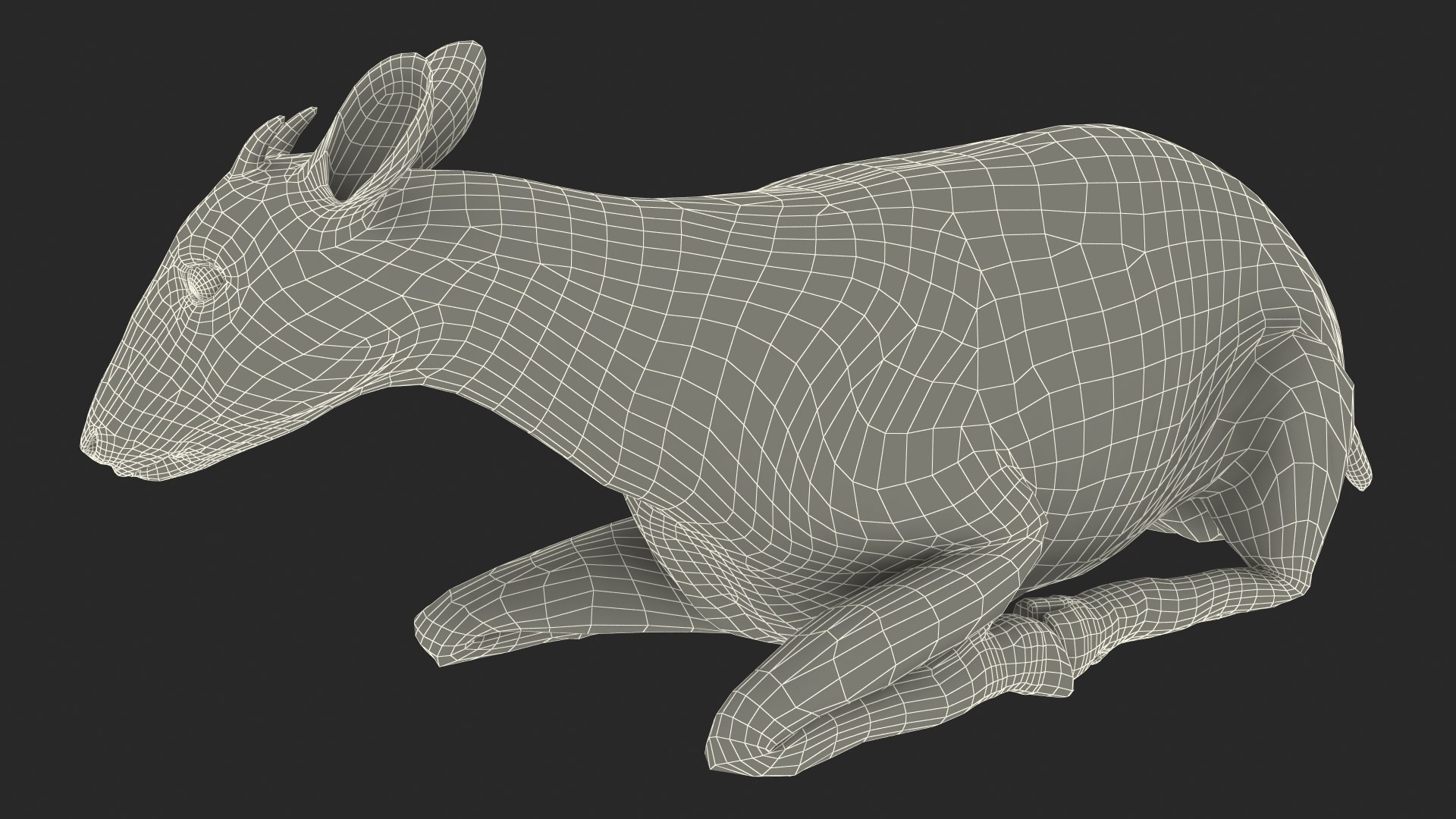 Saola Reclining Pose Fur 3D Model - TurboSquid 2202822