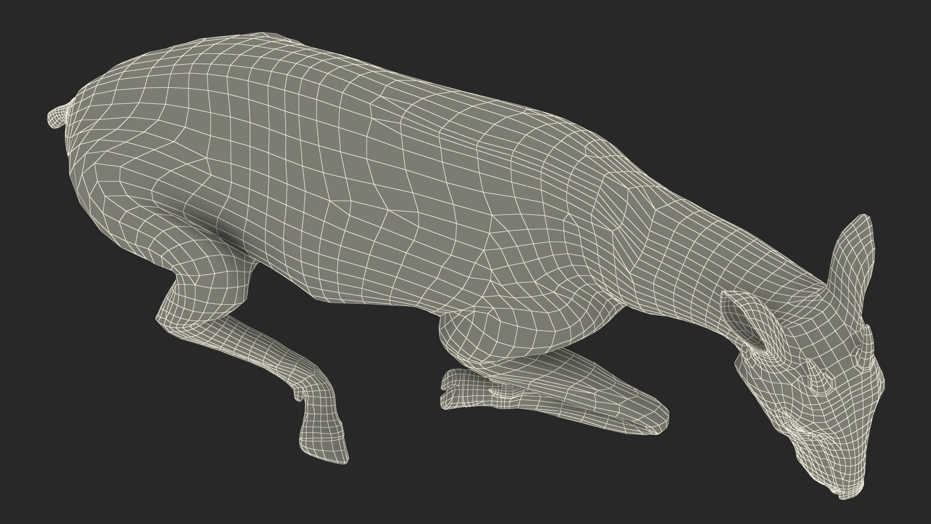 Saola Reclining Pose Fur 3D Model - TurboSquid 2202822