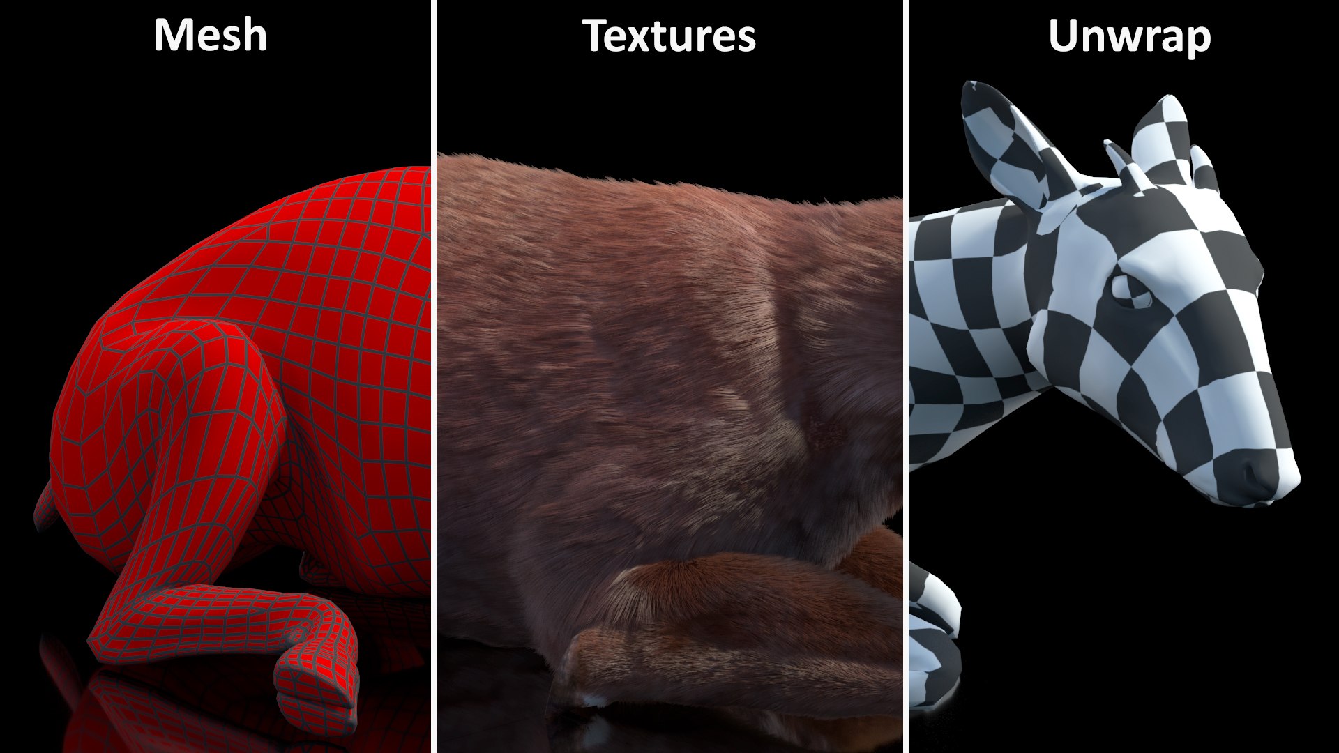 Saola Reclining Pose Fur 3D Model - TurboSquid 2202822