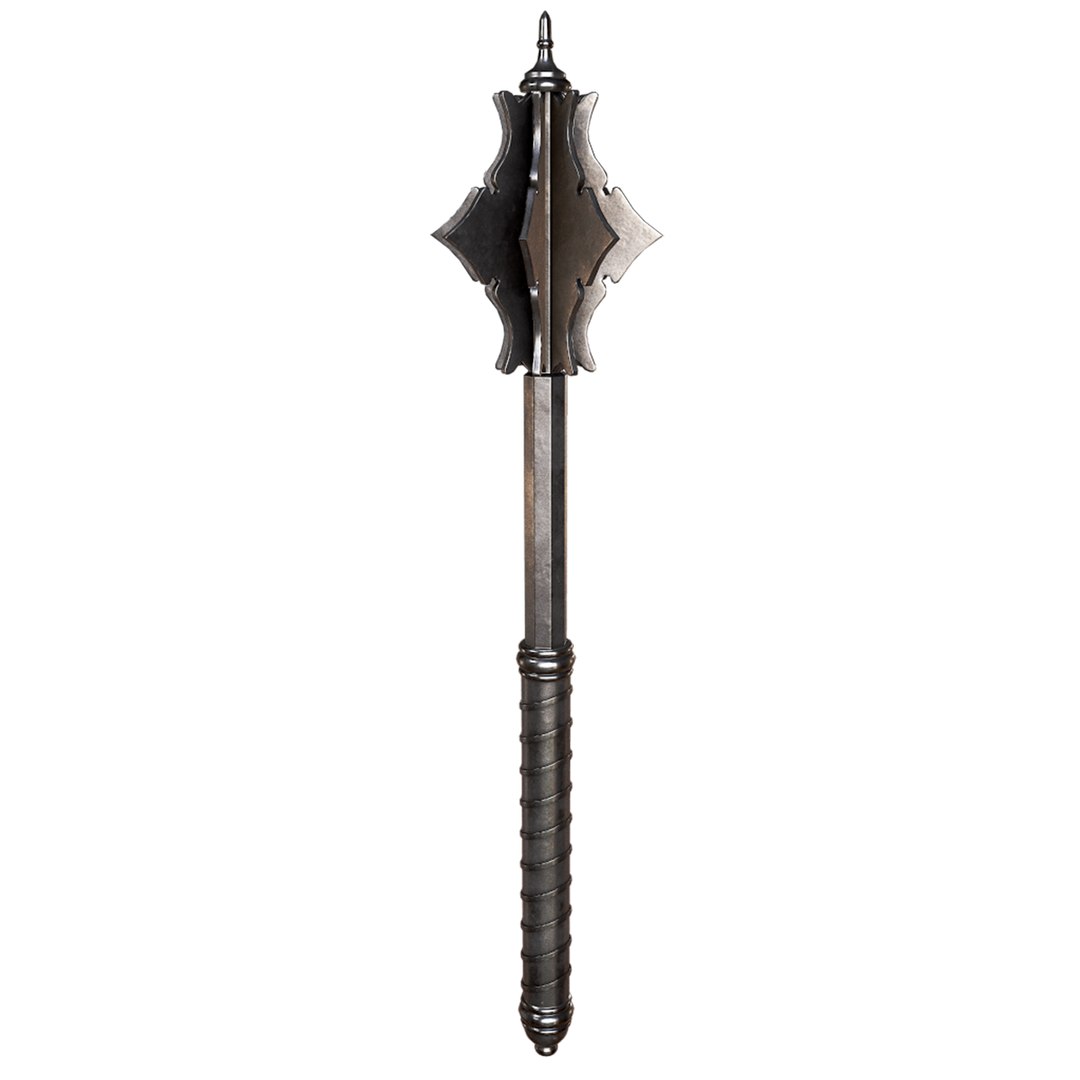 Gameready german mace 3D - TurboSquid 1216595