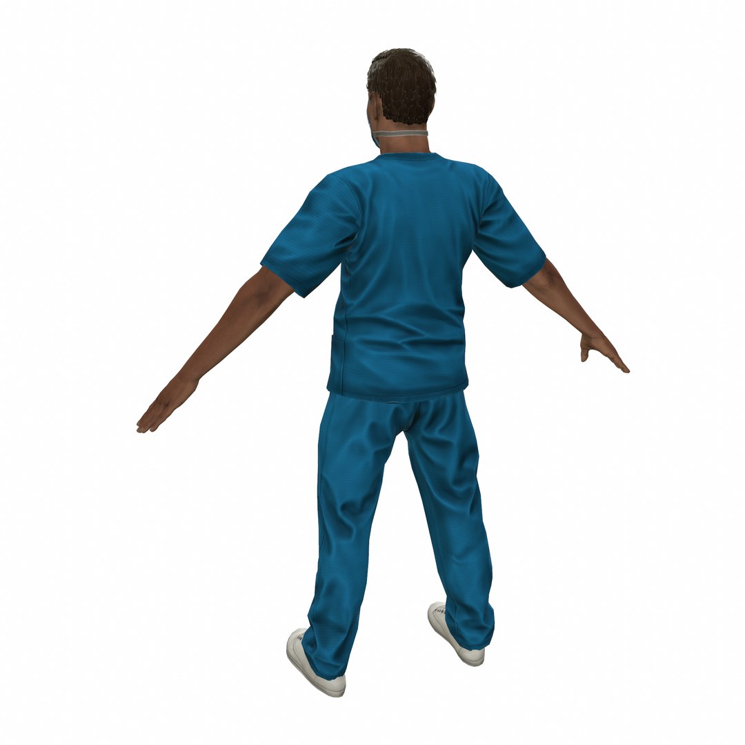 3d Ready Medical Surgeon Character Rigged