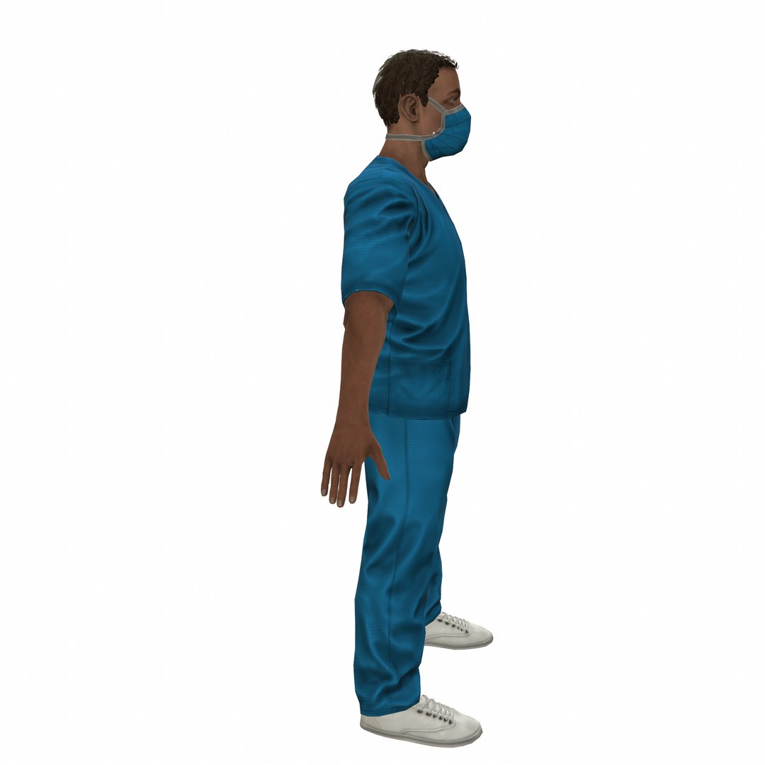 3d Ready Medical Surgeon Character Rigged