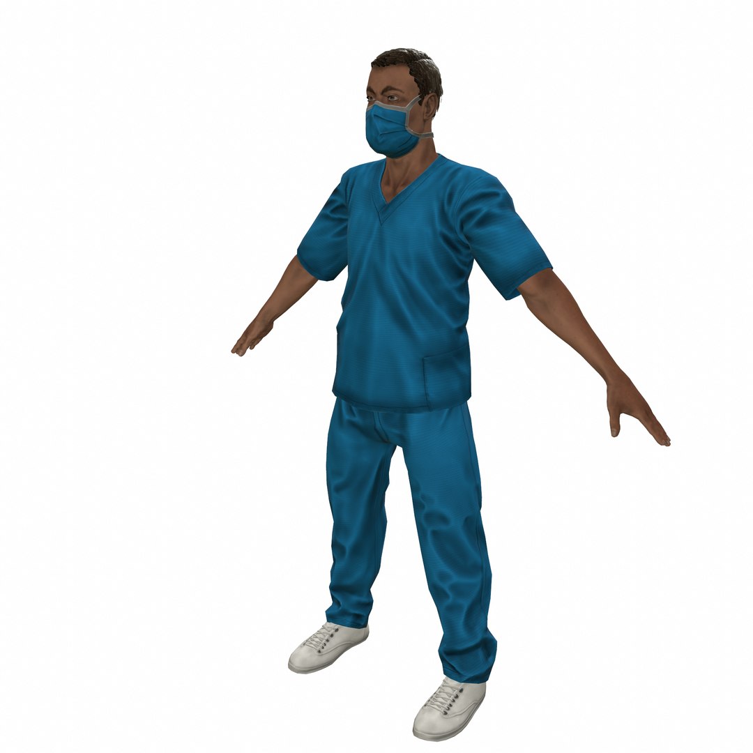 3d Ready Medical Surgeon Character Rigged