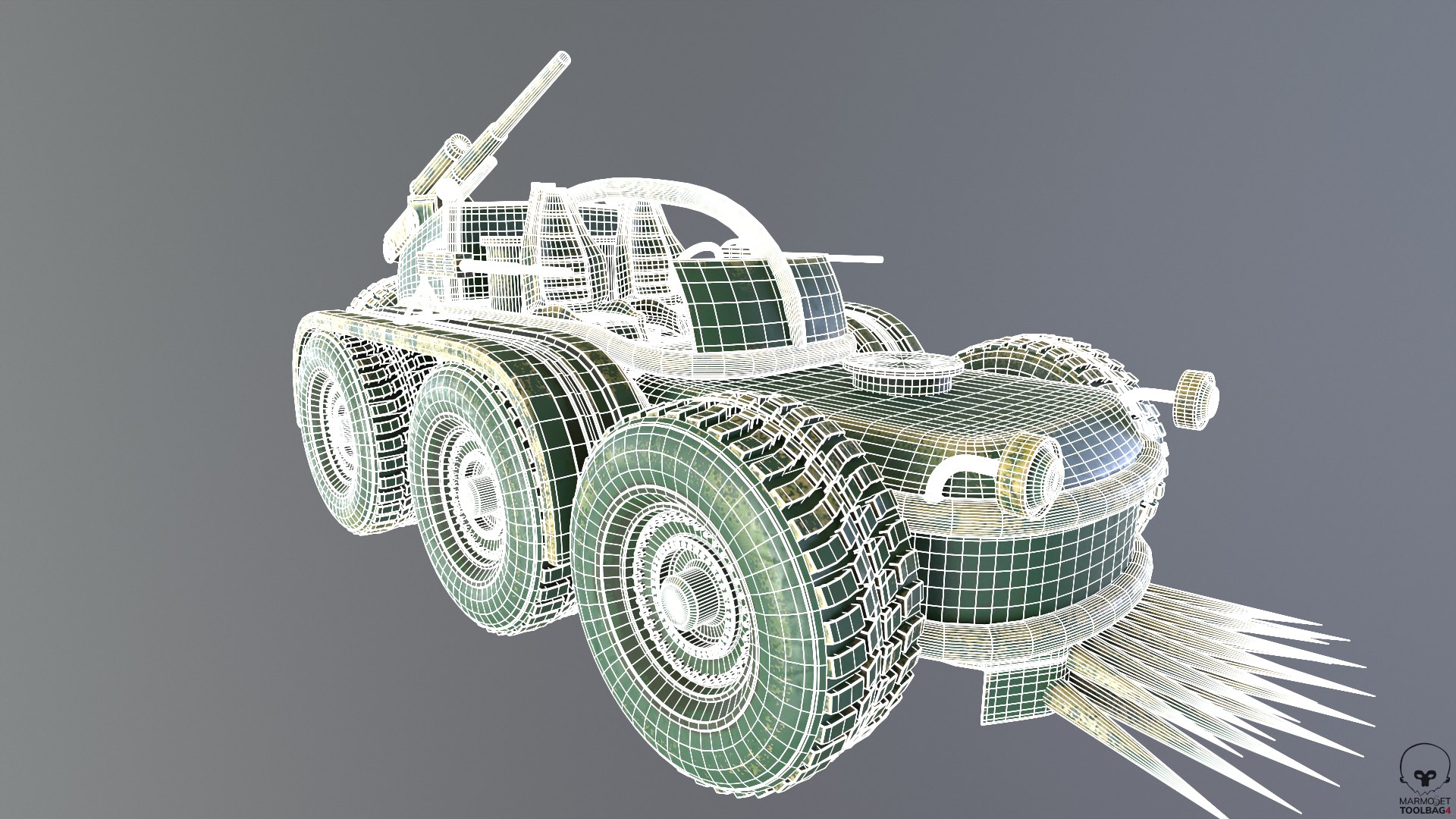 Mounted Howitzer Model 3D - TurboSquid 2156674
