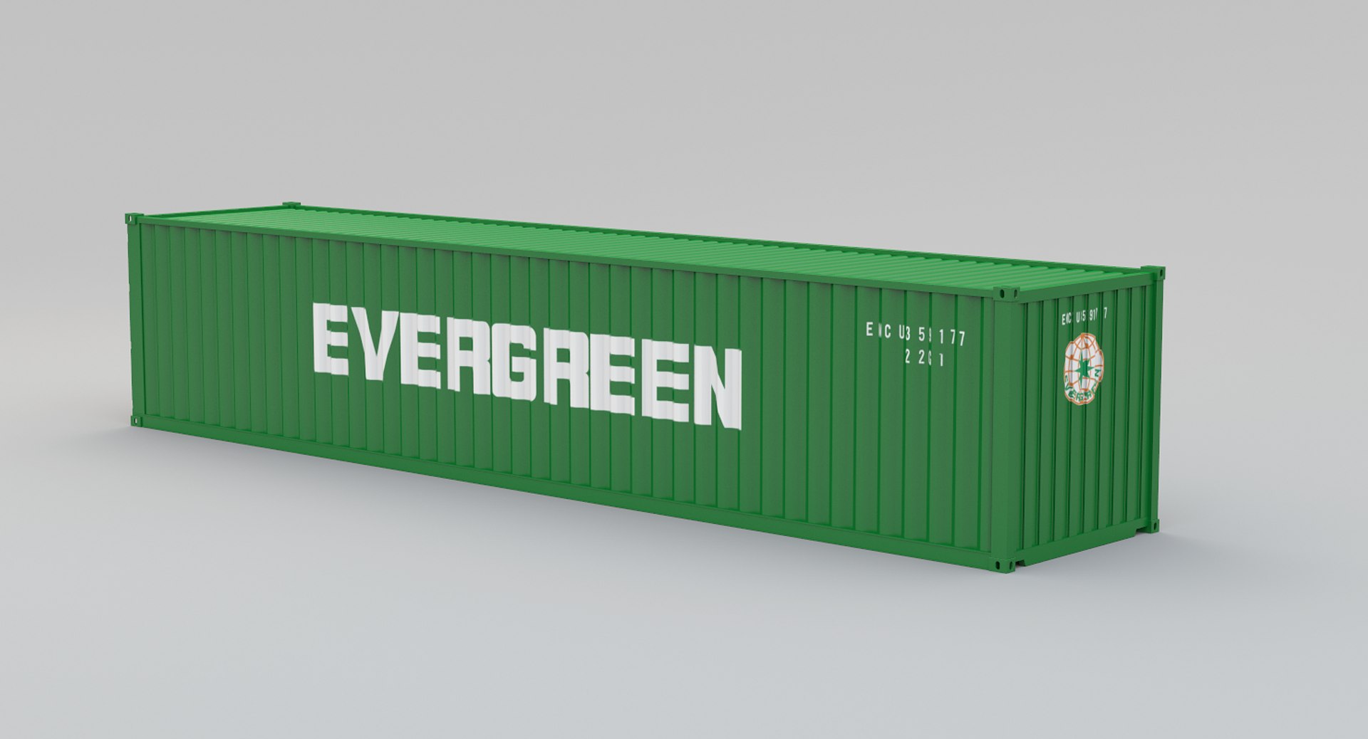 3D Evergreen Shipping Container - TurboSquid 1229922