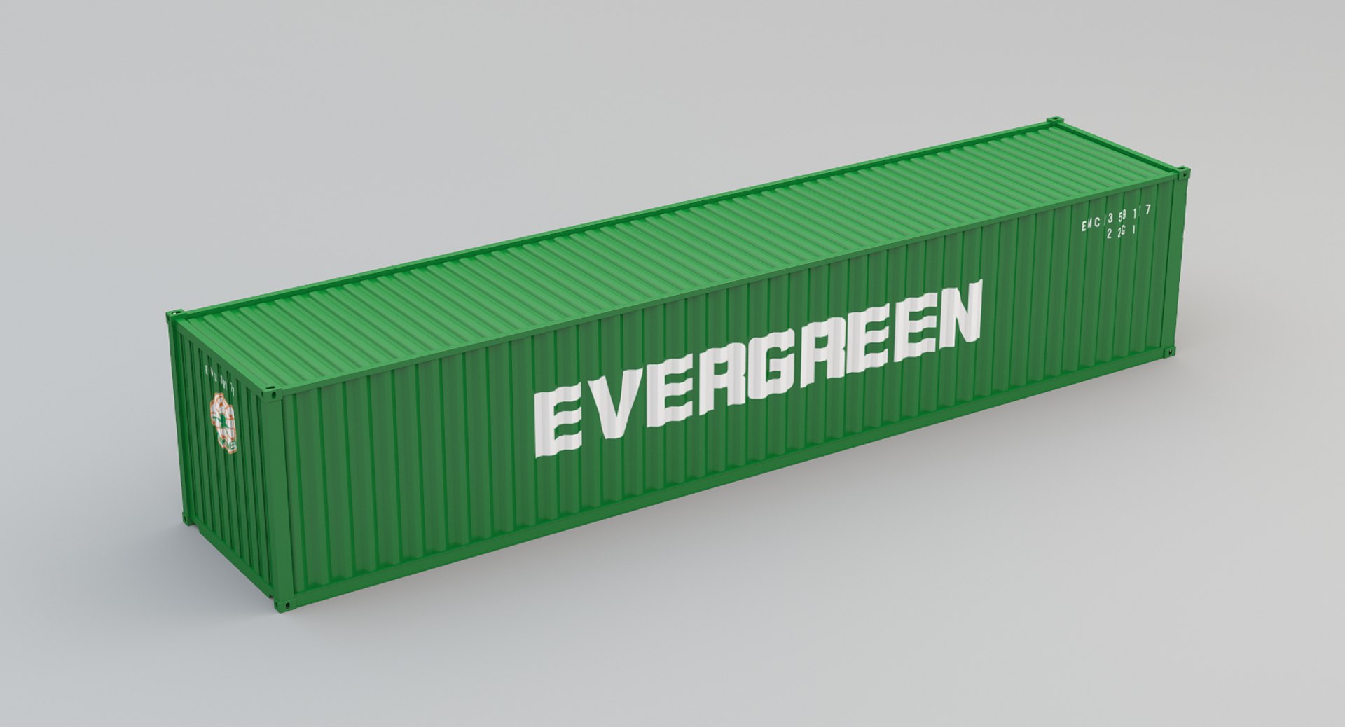3D Evergreen Shipping Container - TurboSquid 1229922