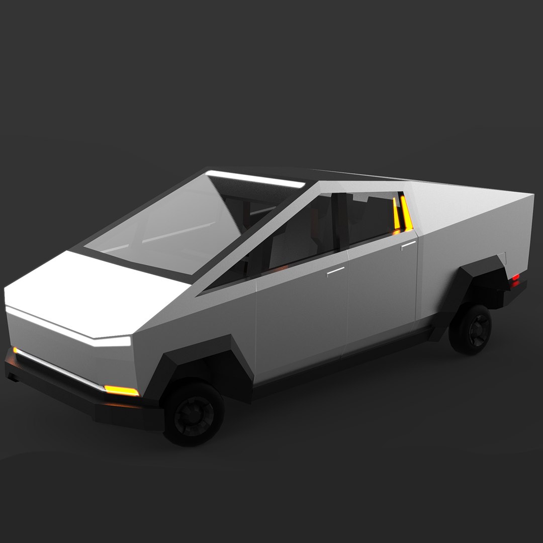 3D Cybertruck Cartoon Car - TurboSquid 1475972