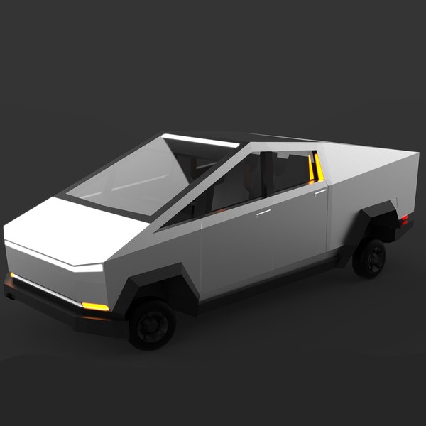3D cybertruck cartoon car - TurboSquid 1475972