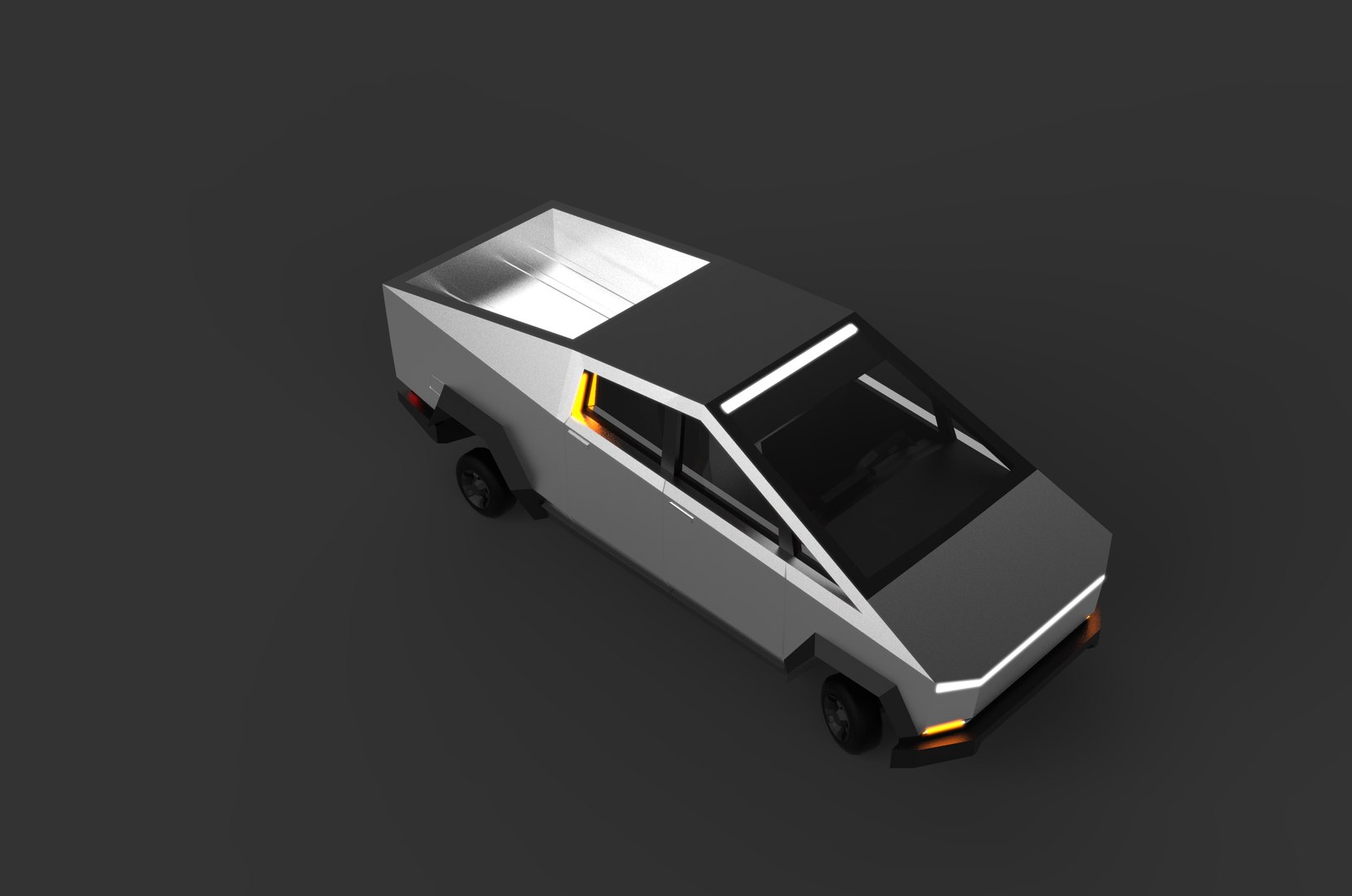 3D Cybertruck Cartoon Car - TurboSquid 1475972