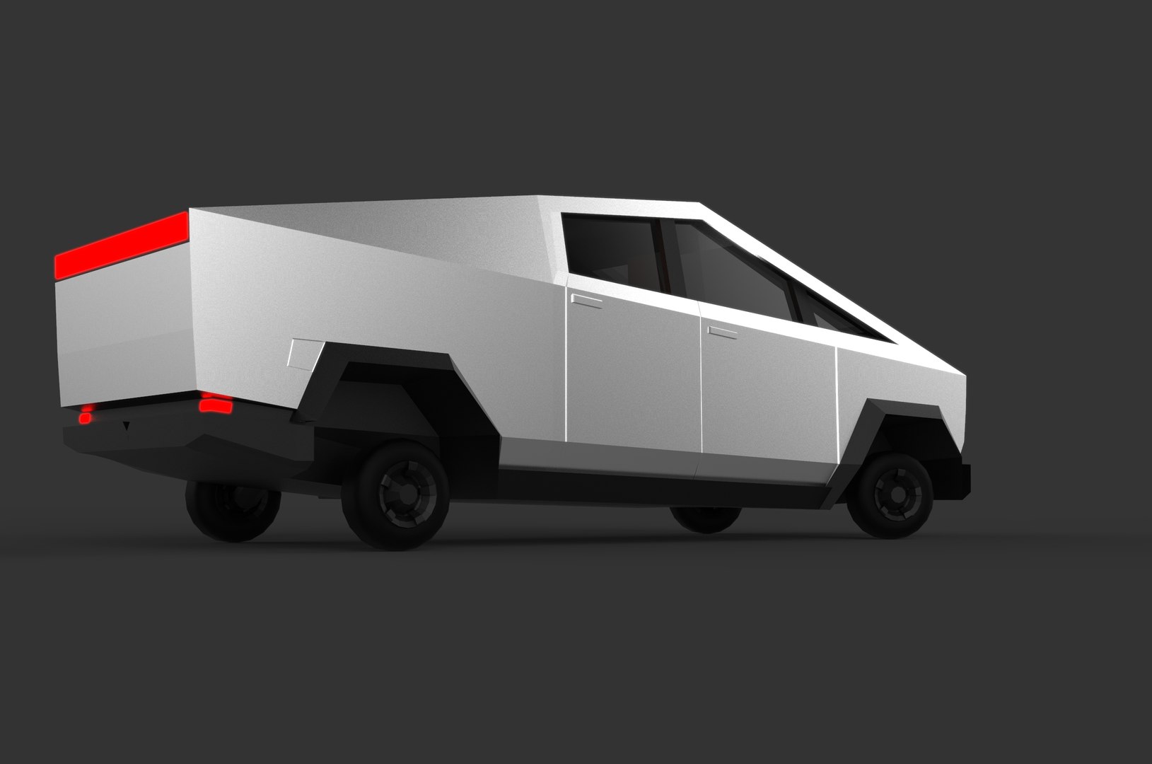 3D Cybertruck Cartoon Car - TurboSquid 1475972