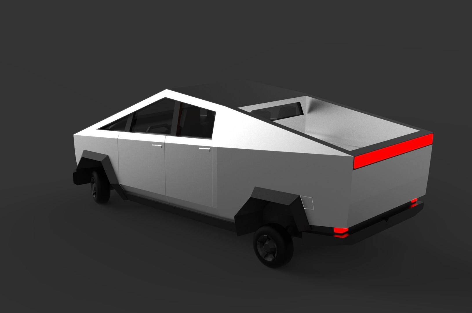 3D Cybertruck Cartoon Car - TurboSquid 1475972