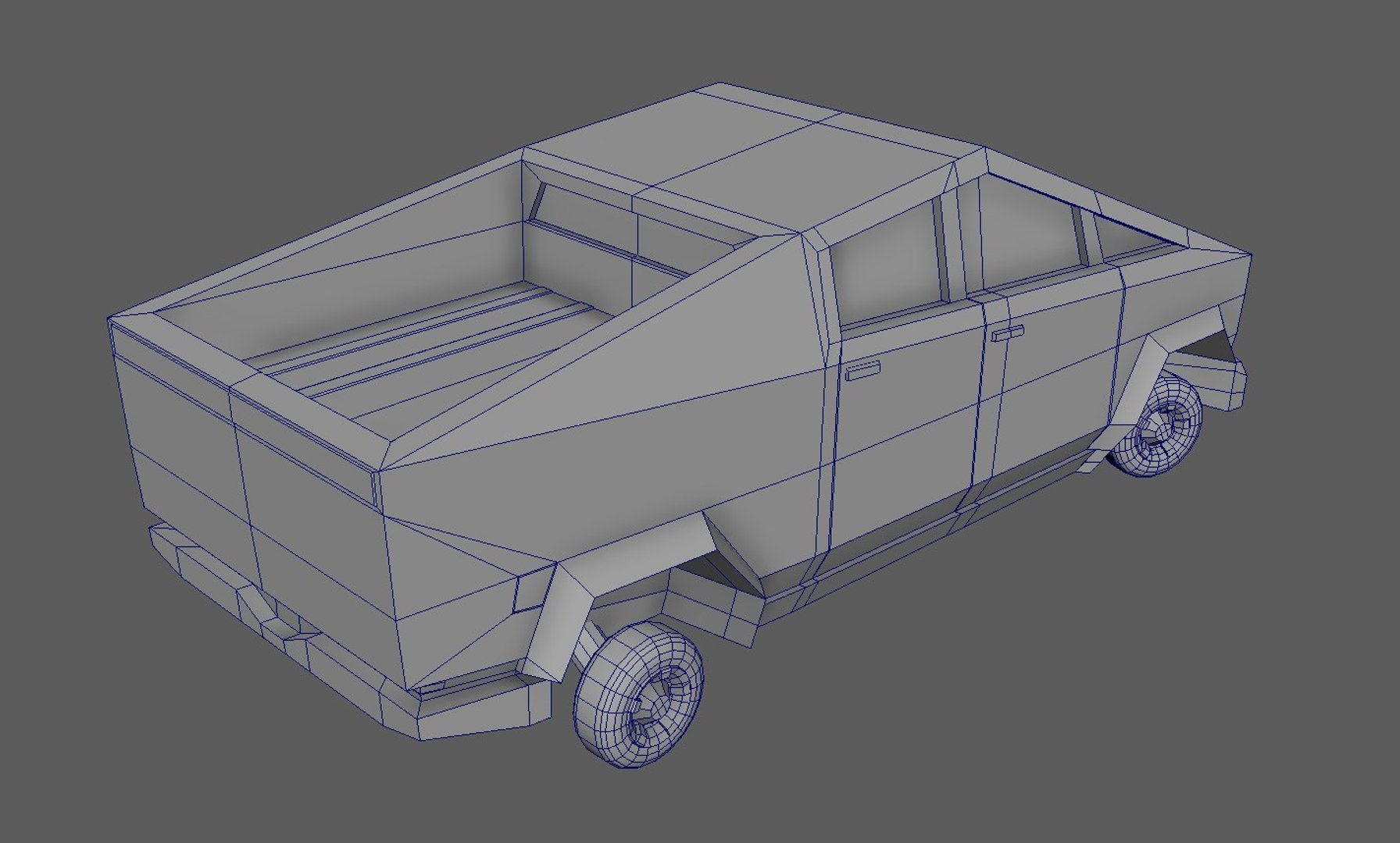 3D Cybertruck Cartoon Car - TurboSquid 1475972