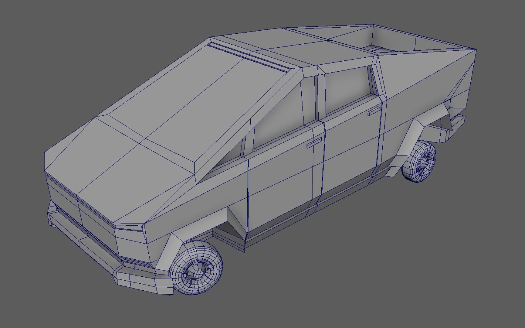 3D Cybertruck Cartoon Car - TurboSquid 1475972