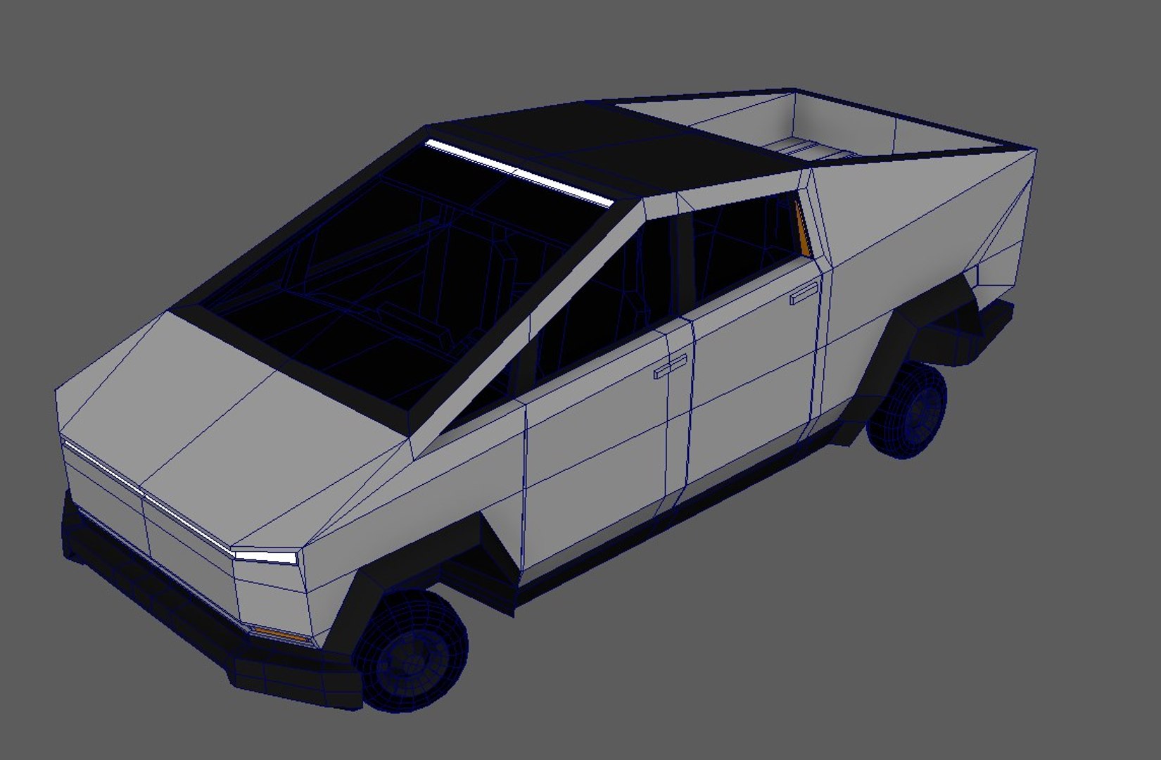 3D Cybertruck Cartoon Car - TurboSquid 1475972