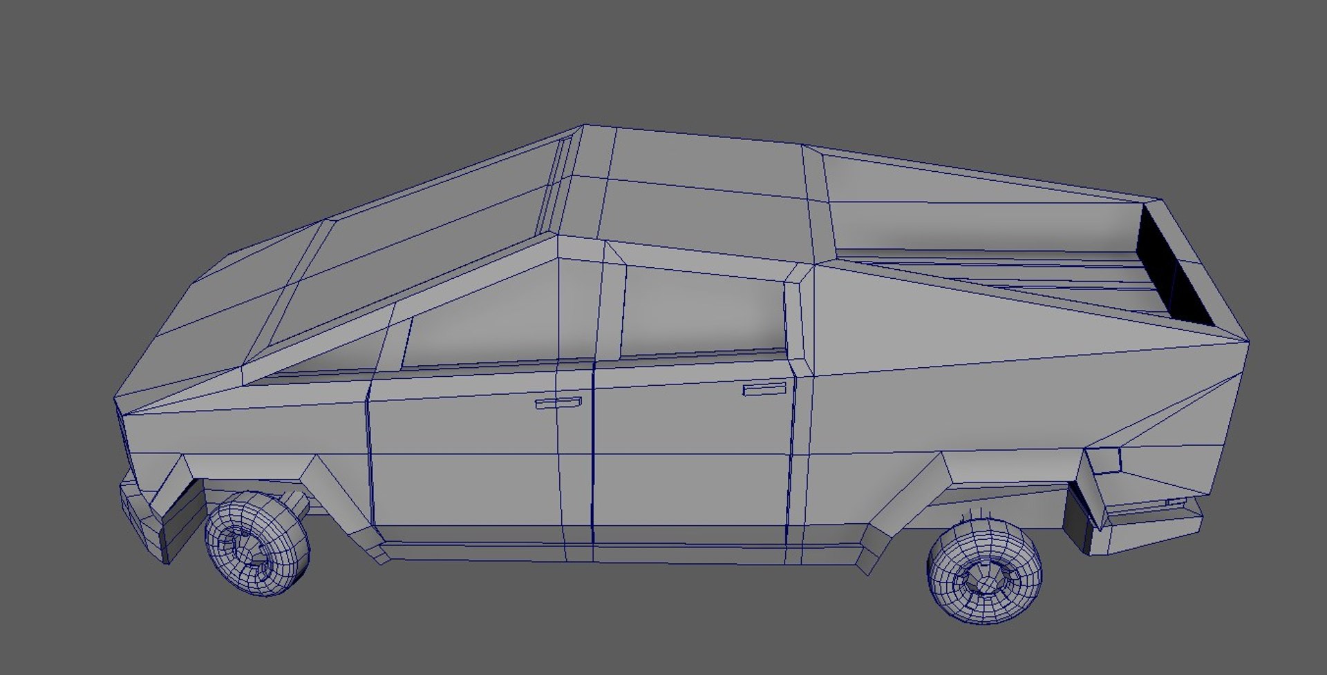 3D Cybertruck Cartoon Car - TurboSquid 1475972