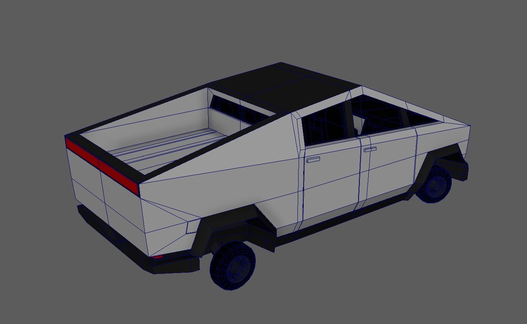 3D Cybertruck Cartoon Car - TurboSquid 1475972