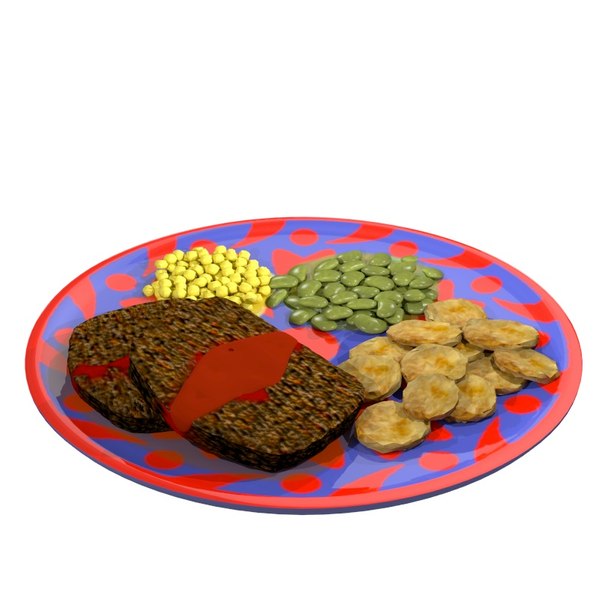 modelo 3d MeatLoafDinner.obj - TurboSquid 612638