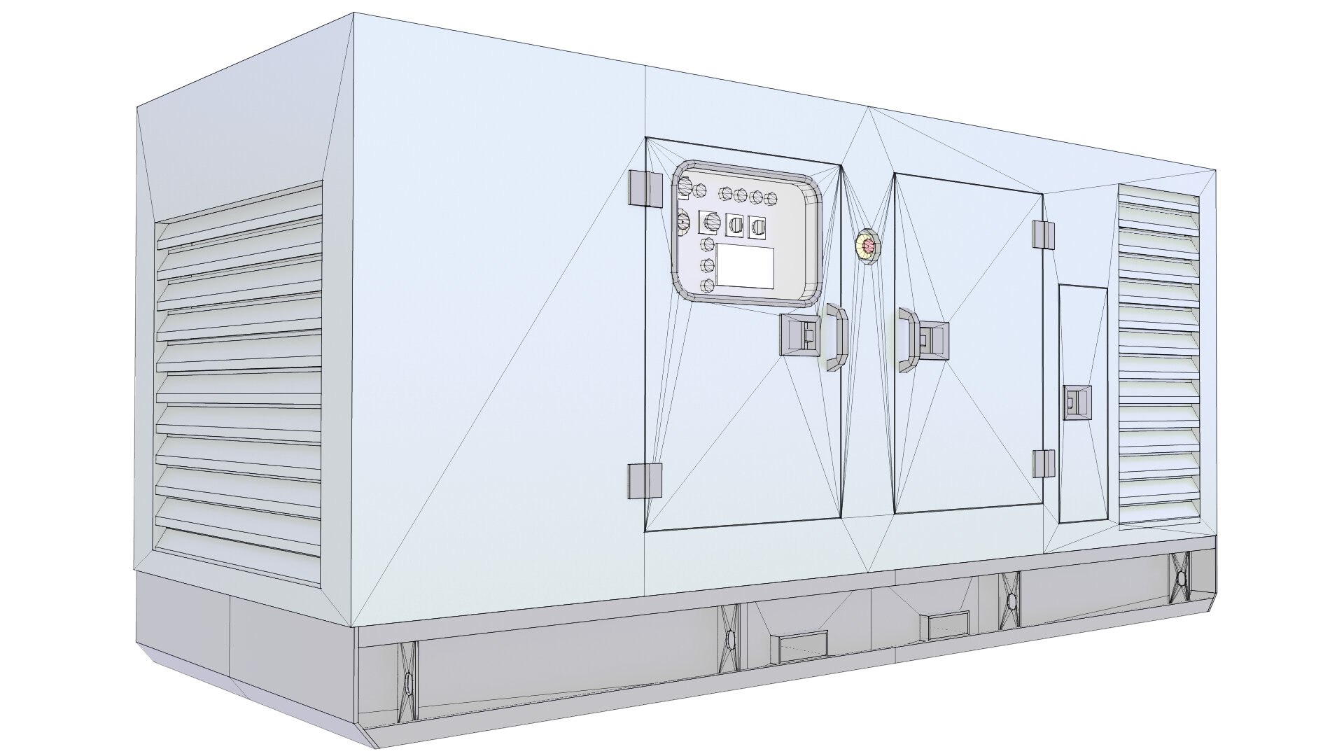 Diesel Generator Low Poly 14 3D Model - TurboSquid 2096793