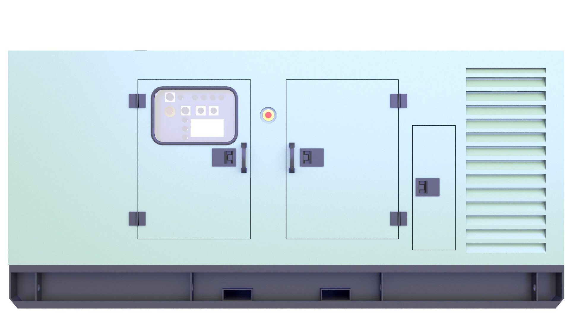 Diesel Generator Low Poly 14 3D Model - TurboSquid 2096793