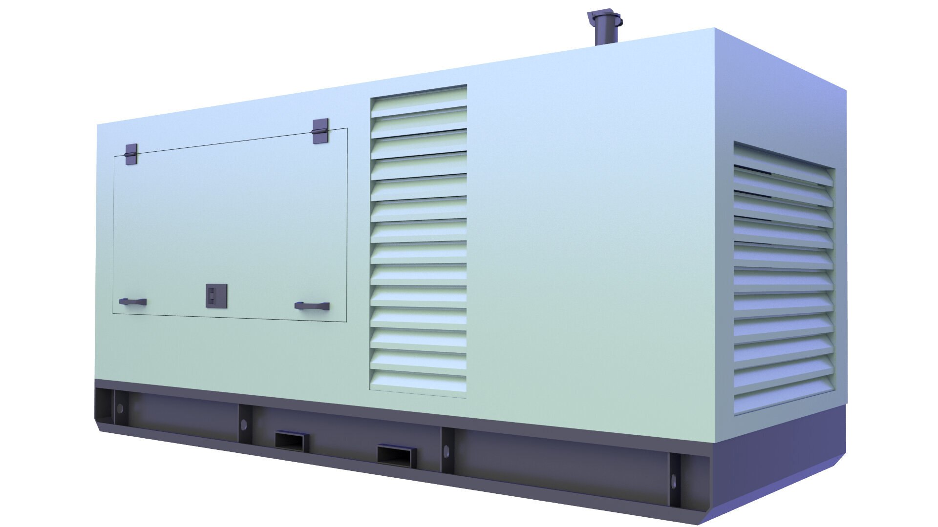 Diesel Generator Low Poly 14 3D Model - TurboSquid 2096793