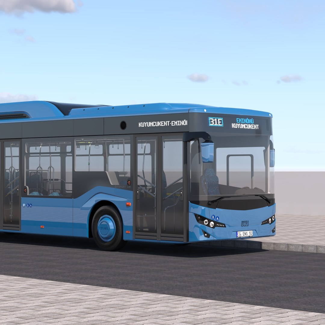 Isuzu Citiport 18 CNG 3D Model - TurboSquid 2087067