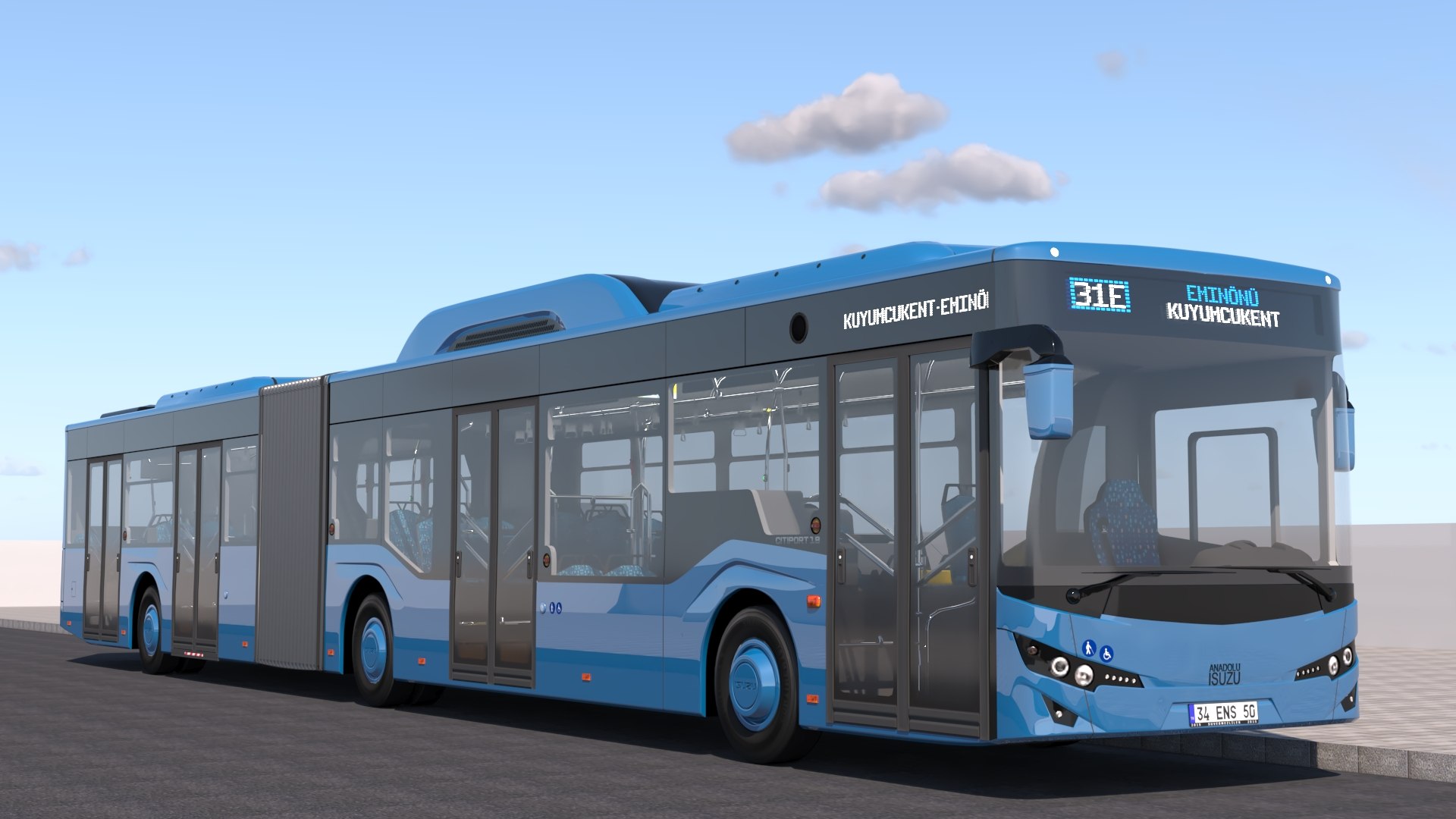 Isuzu Citiport 18 CNG 3D Model - TurboSquid 2087067