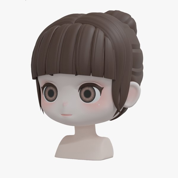 3D model Female Hair Style 02 - TurboSquid 1961545