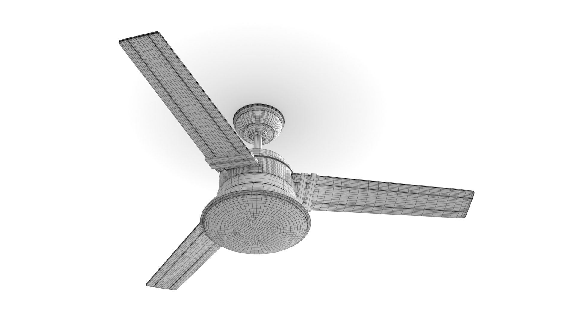 3D Ceiling Fan - Hanter Model - TurboSquid 1207071