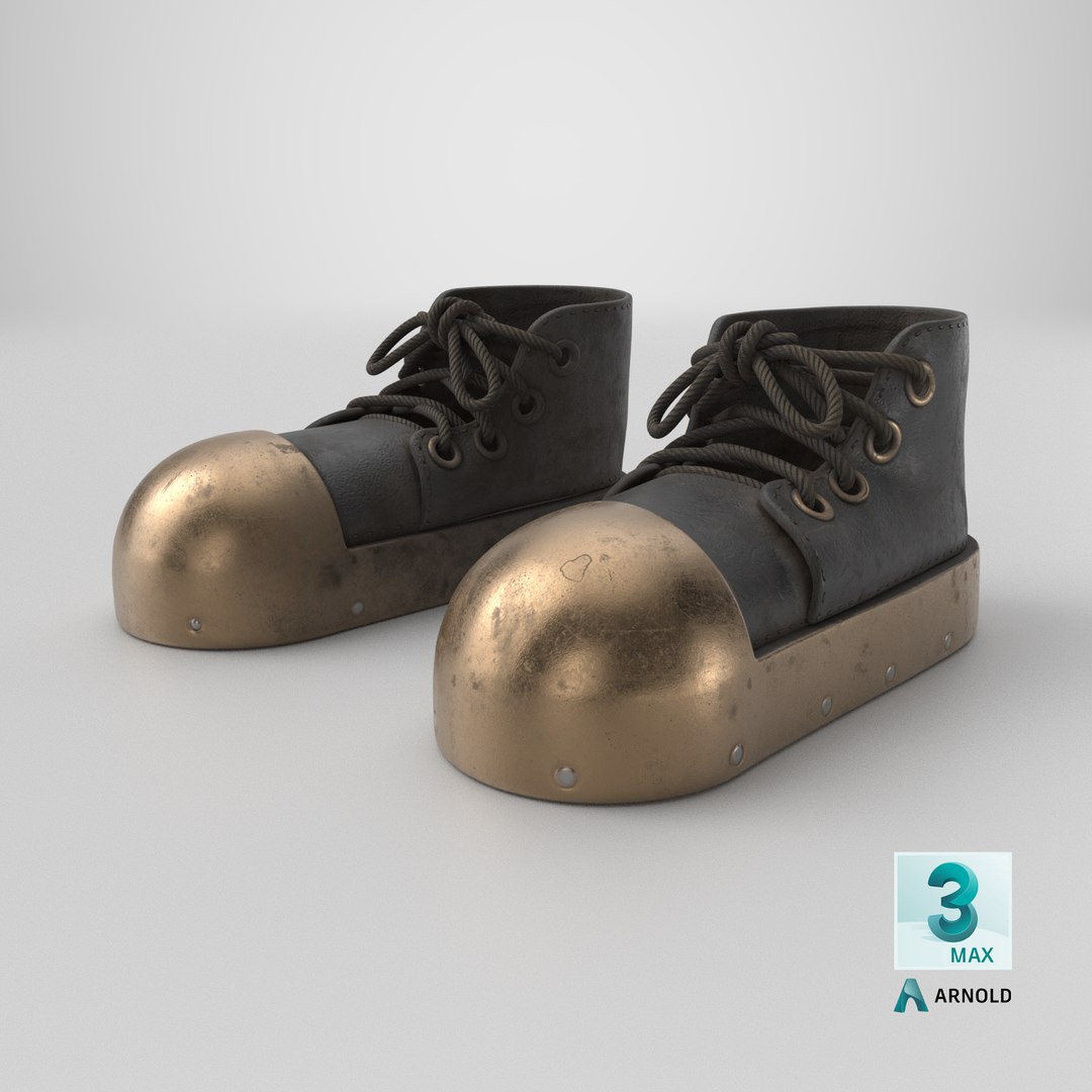 Retro Diving Boots With Metal Toe Brass 3D - TurboSquid 2516740
