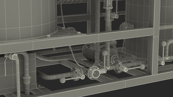 3D beer microbrewery equipment brewery model - TurboSquid 1591013