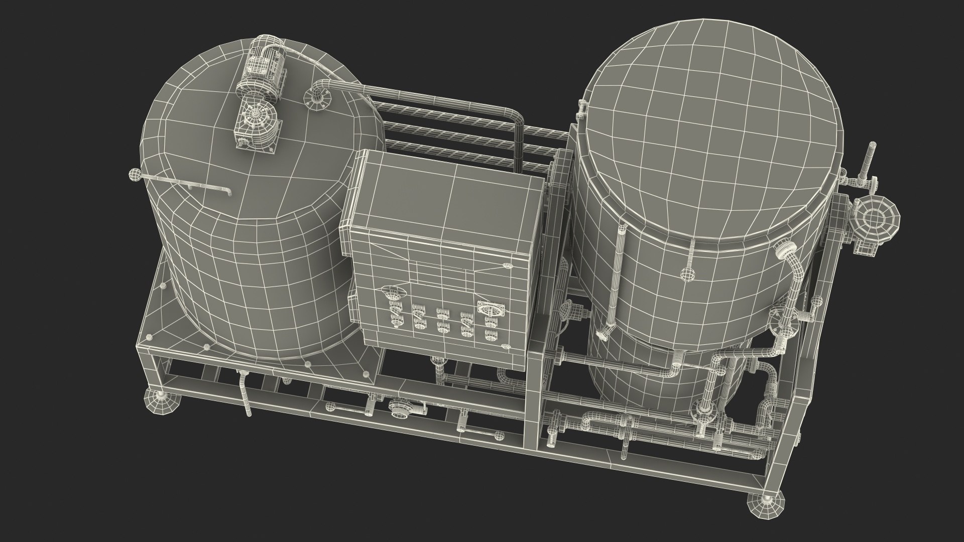 3D Beer Microbrewery Equipment Brewery Model - TurboSquid 1591013