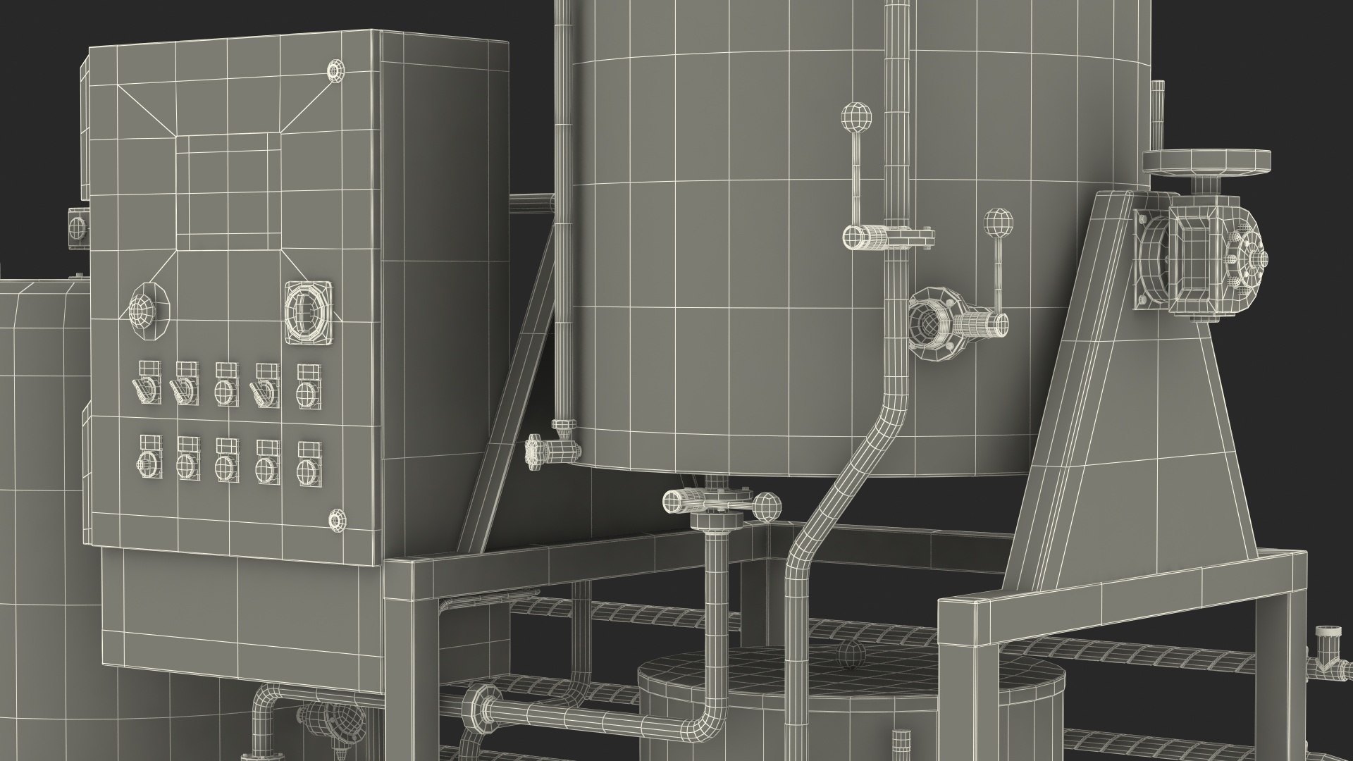 3D Beer Microbrewery Equipment Brewery Model - TurboSquid 1591013