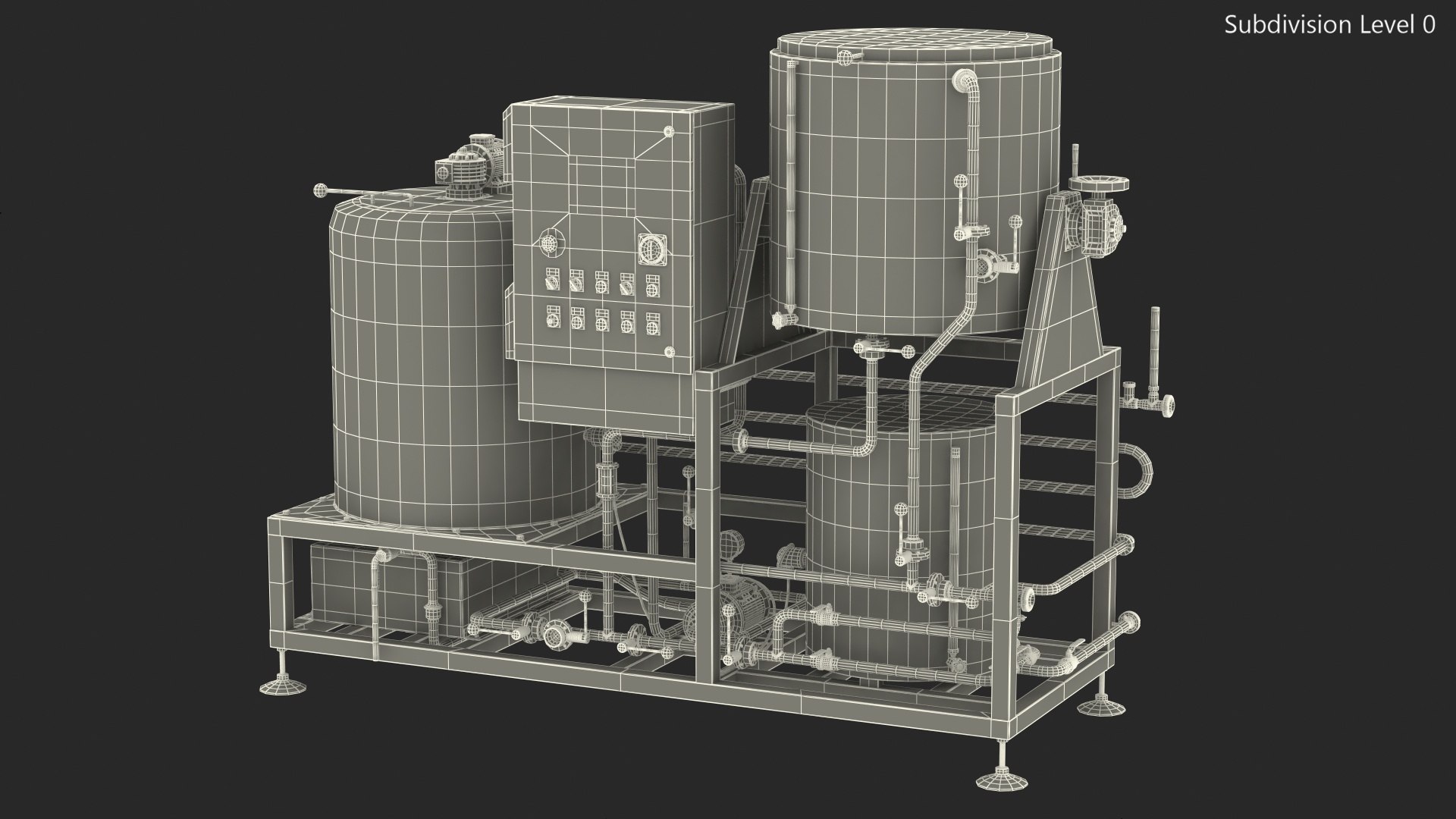 3D beer microbrewery equipment brewery model - TurboSquid 1591013