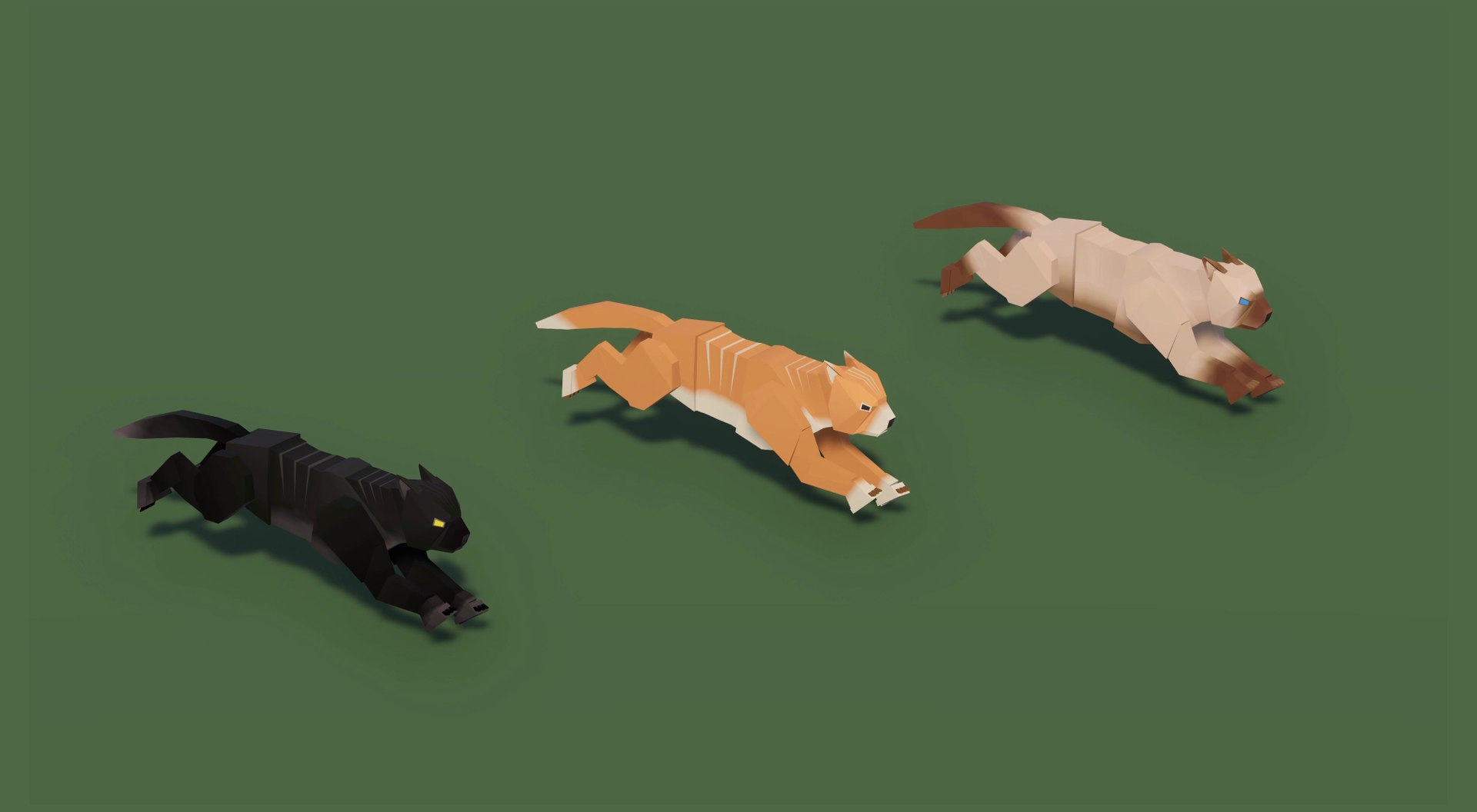 Animated Cat 3D LOW POLY 3D model - TurboSquid 2098873