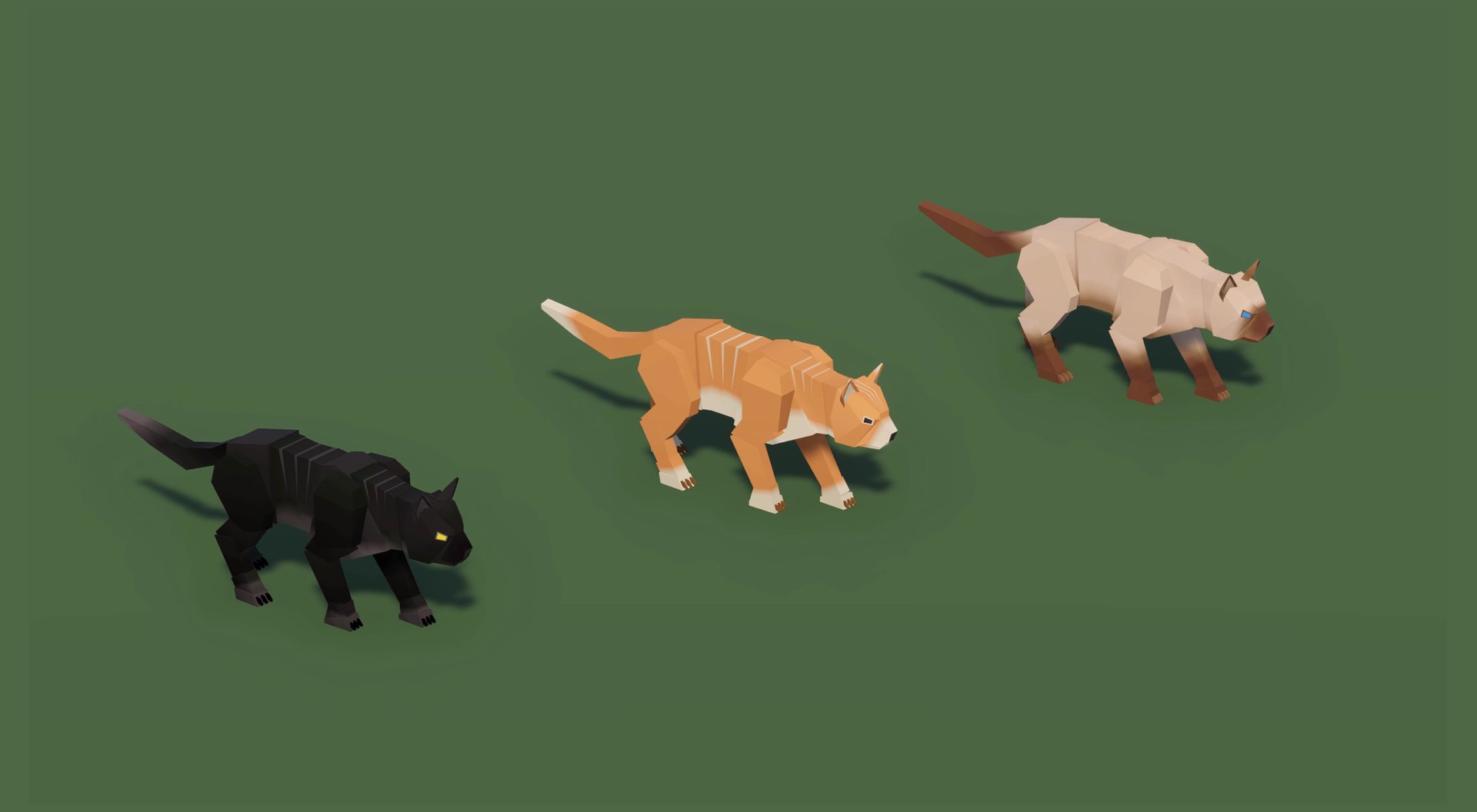 Animated Cat 3D LOW POLY 3D model - TurboSquid 2098873