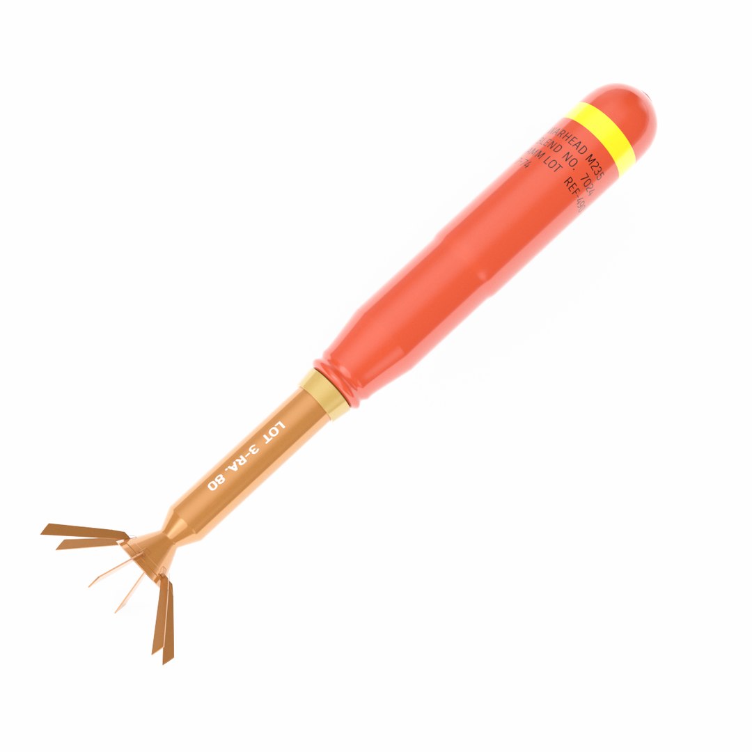 3D Incendiary Rocket 66 Mm M74 - TurboSquid 1984053