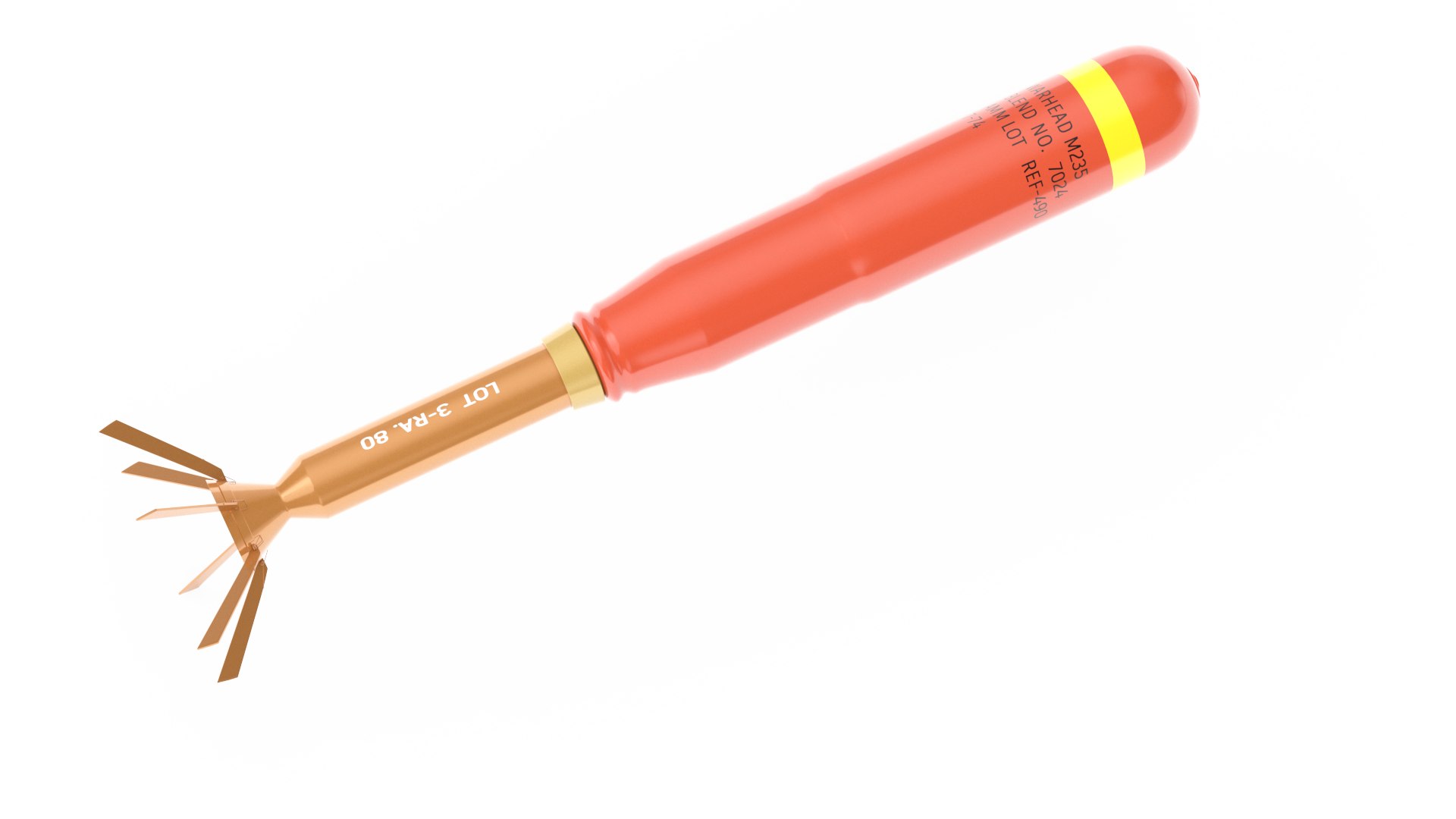 3D Incendiary Rocket 66 Mm M74 - TurboSquid 1984053