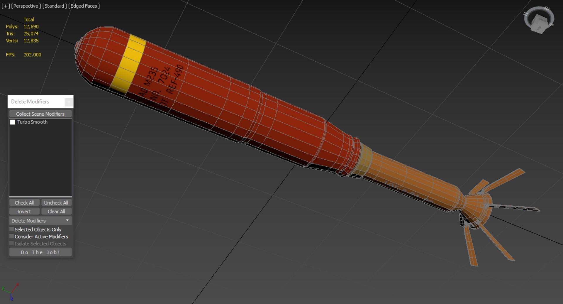 3D Incendiary Rocket 66 Mm M74 - TurboSquid 1984053