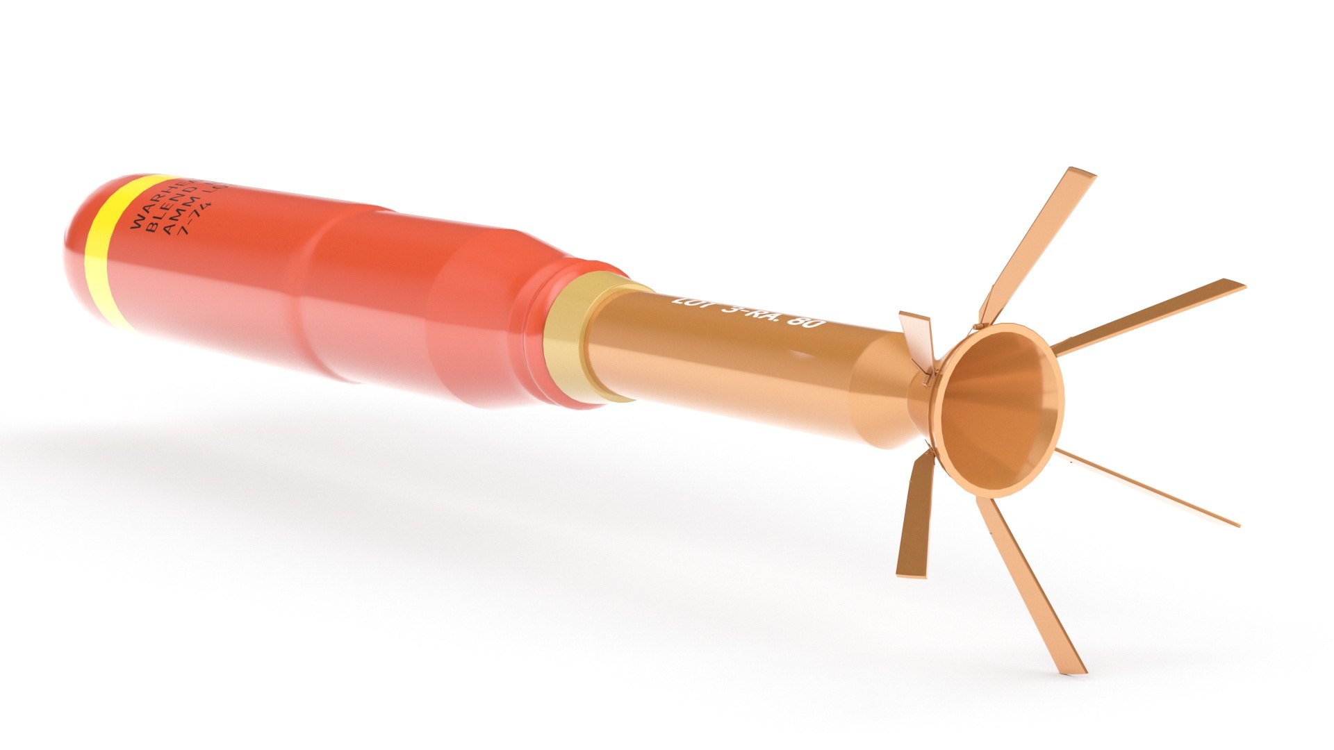 3D Incendiary Rocket 66 Mm M74 - TurboSquid 1984053